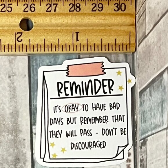 Office | 110 Inspirational Reminder Postit Style Reusable Waterproof ...